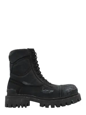 Balenciaga Combat Strike Boot - Black