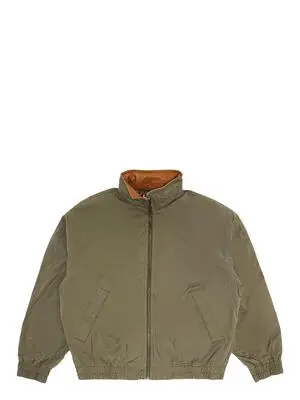 Supreme Leather Collar Utility Jacket - Green