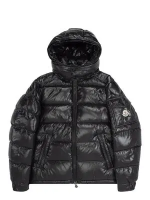 Moncler Maya Hooded Puffer Jacket - Black