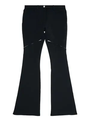 COURREGES Ellipse Zipped Twill Pants - Black