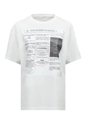 MAISON MARGIELA Stamp Logo T-shirt - White