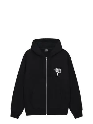 StÜssy Martini Zip Hoodie Black