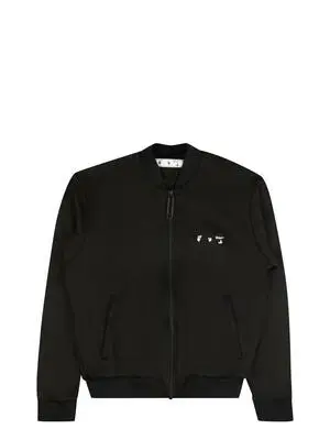 Off-White Slim Logo Track Top - Black