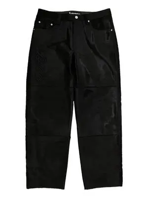 Supreme Ponyhair Loose Fit 5-pocket Jean - Black