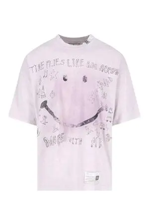 Mihara Yasuhiro Bleached T-shirt - Pink
