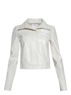COURREGES Vinyl Reedition Jacket - White