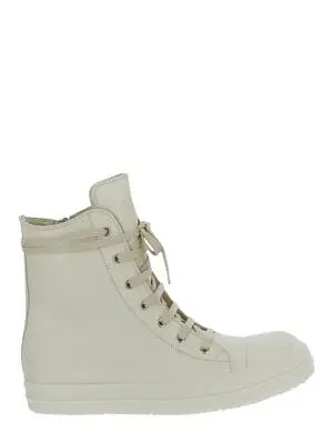 Rick Owens Edfu High Top Sneakers - White