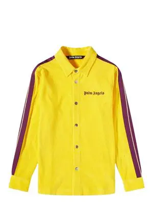 Palm Angels Cord Fleece Track Shirt - Yellow