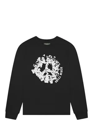 DENIM TEARS Peace Wreath Long-sleeve Tee - Black