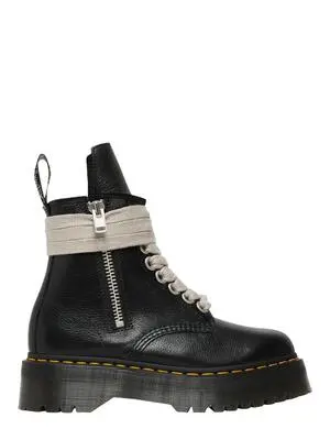 Rick Owens Dr. Martens X 1460 Quad Sole Jumbo Lace Boot - Black