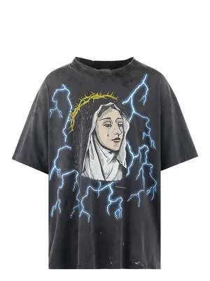 SAINT MXXXXXX Maria Short-sleeve Tee - Black