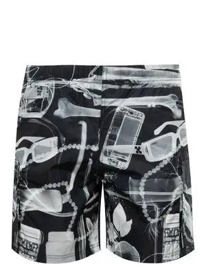 Off-White X-ray Cargo Swim Shorts - Black