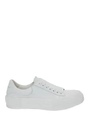 Alexander McQueen Deck Plimsoll Sneakers - White