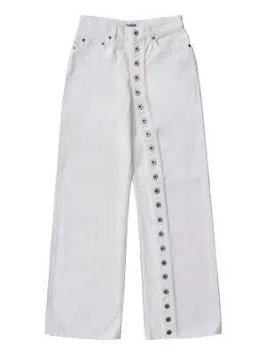Jean Paul Gaultier Buttoned Denim Jeans - White