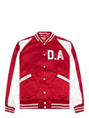 HUMAN MADE Satin Stadium Jacket - Red