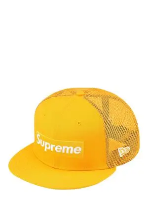 Supreme Box Logo Mesh Back New Era - Yellow