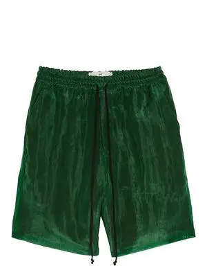 SONG FOR THE MUTE Nylon Elasticated Shorts - Green