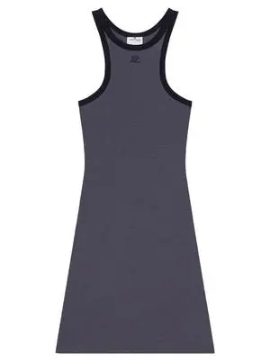 COURREGES Scuba Mini Dress - Black