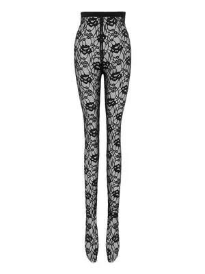 Saint Laurent Lace Leggings - Black