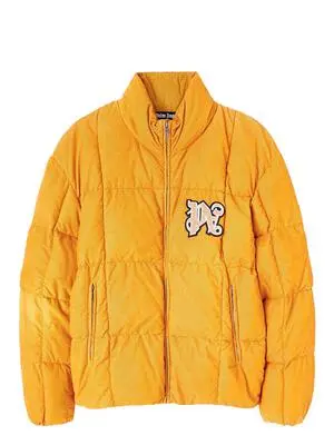 Palm Angels Monogram Corduroy Down Jacket - Orange
