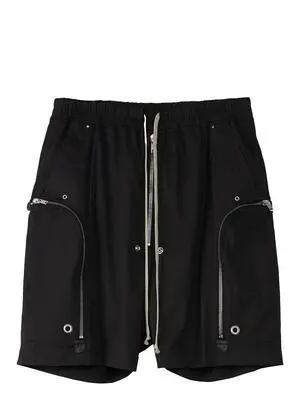 Rick Owens Bauhaus Bela Poplin Shorts - Black
