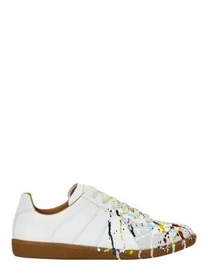 MAISON MARGIELA Replica Paint Splatter Sneakers - White