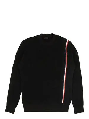 Moncler Ribbed Cotton Pullover Sweater - Black