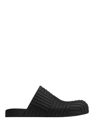 Bottega Veneta Rubber Clog Slides - Black