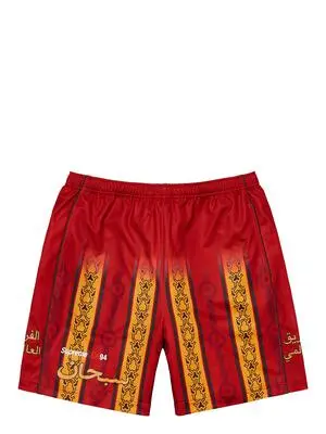 Supreme Arabic Logo Soccer Short - Red
