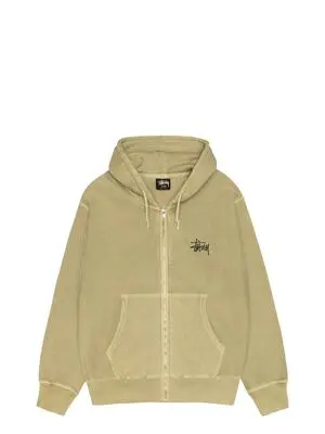 StÜssy Basic Zip Up Hoodie - Green
