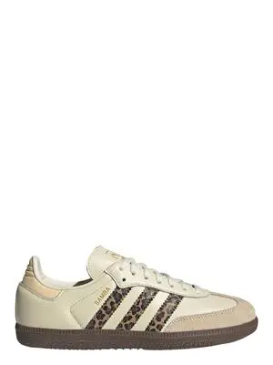 Adidas Samba Og J 'leopard' Sneakers - Cream