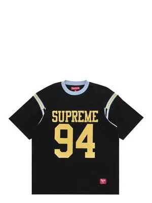 Supreme Split Short-sleeve Football Top - Black
