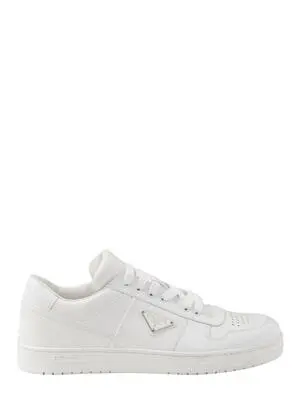Prada Downtown Leather Sneakers - White