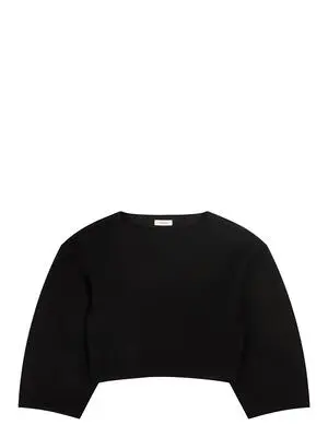 ENTIRE STUDIOS Boat Neck Wool Jumper - Black