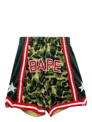 A BATHING APE Basketball Shorts - Green