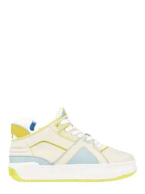 JUST DON Tennis Courtside Mid Sneakers - Cream