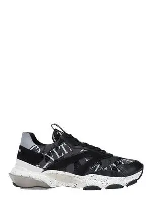 Valentino Garavani Bounce Camo Sneakers - Black