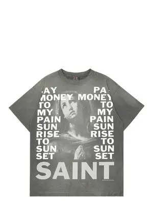 SAINT MXXXXXX Stay Real Short-sleeve Tee - Black