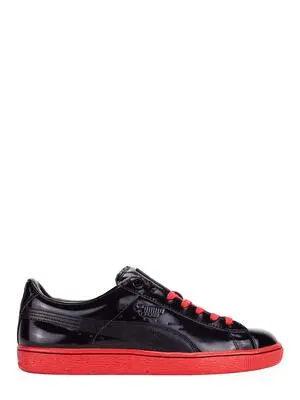 PUMA Meek Mill X Basket Patent Sneakers - Black