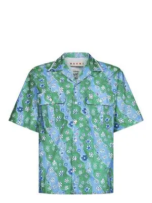 Marni Short-sleeve Bowling Shirt - Green