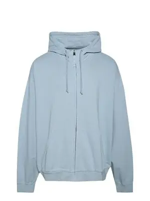 MAISON MARGIELA Zipped Drawstring Hoodie - Blue