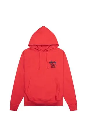 StÜssy Classic Gear Hoodie Red