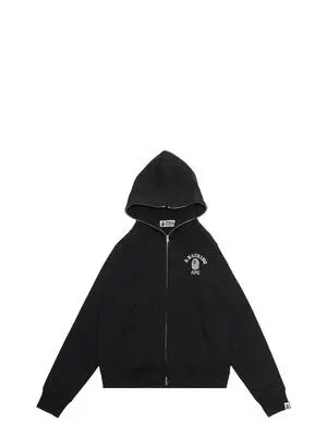 A BATHING APE Full Zip Hoodie - Black