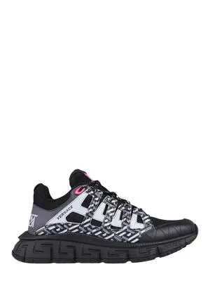 Versace Trigreca La Greca Sneakers - Black