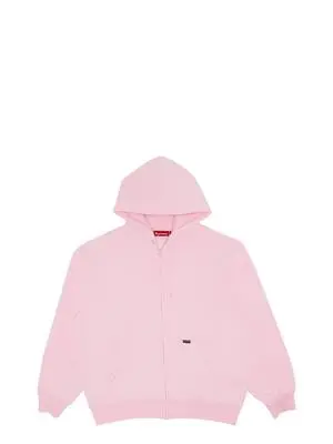 Supreme Work Zip Up Hooded Sweatshirt - Pink