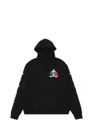 Chrome Hearts Multicolor Cross Hoodie - Black