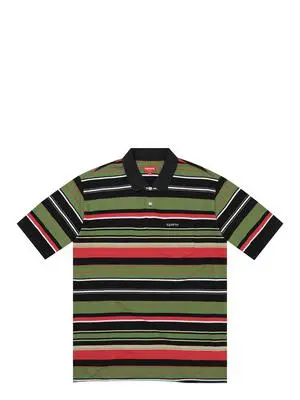 Supreme Multi Stripe Polo - Black