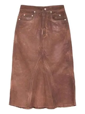 Rick Owens Godet Skirt - Brown