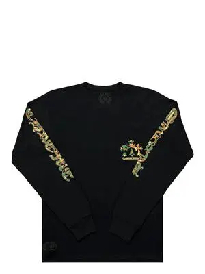 Chrome Hearts Horse Shoe Long-sleeve T-shirt /camo - Black