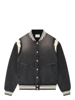 Rhude Denim Lightning Bomber - Black